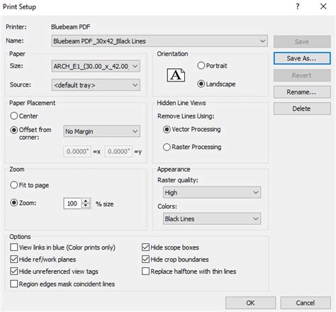 printing to the wrong sheet size elevatebim
