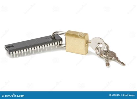 Security Chip Stock Photo Image Of Macro Isolated Safe