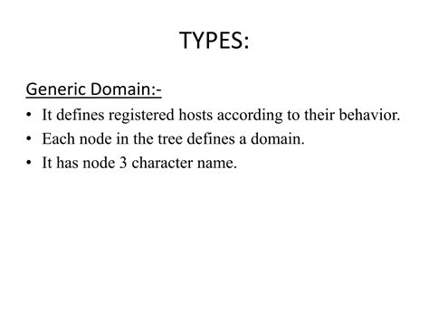 Domain Name System PPTX Web Hosting Internet