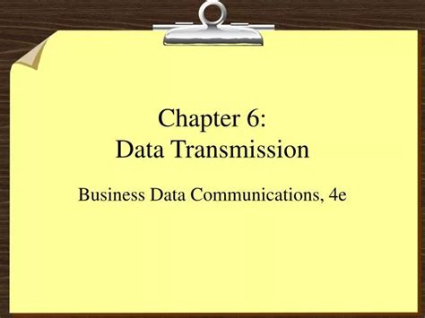 PPT Chapter 6 Data Transmission PowerPoint Presentation Free Download ID 3012232