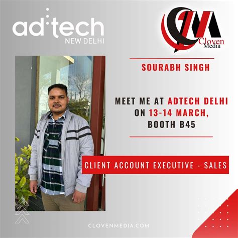 sourabh singh on linkedin adtech2024 boothb45 networking