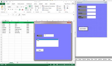Excel Get Row Data From Sheet1 Then Put It In Another Userform Stack Overflow
