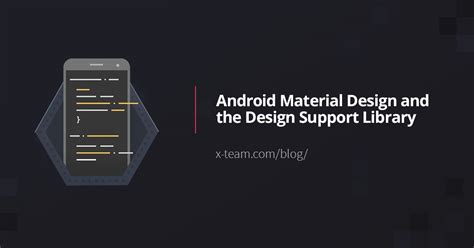 android material design and the design support library