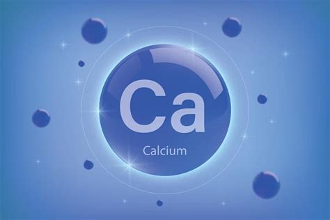 Calcium Blue Icon Essential Mineral Capsule With Glowing Effects For