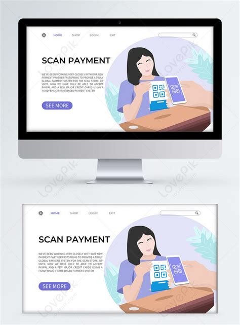 Homepage Qr Code Payment Promotion Web Design Template Image Picture Free Download 465391948