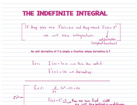 THE INDEFINITE INTEGRAL Statistic And Probability THETHE INDEFINITEINDEFINITE