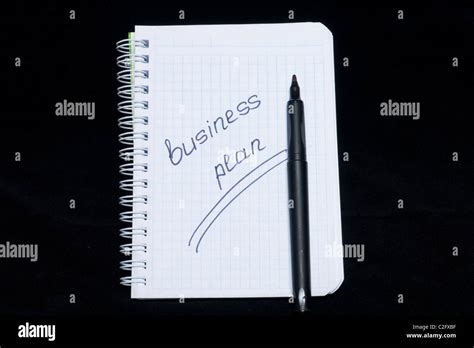 Notebook On Black Background Stock Photo Alamy