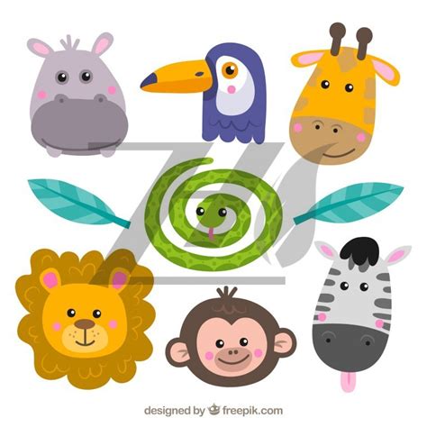 دانلود مجموعه 7 عددی وکتور طرح حیوانات جنگل دانلود رایگان فایل لایه باز، Psd، وکتور، لوگو و موکاپ