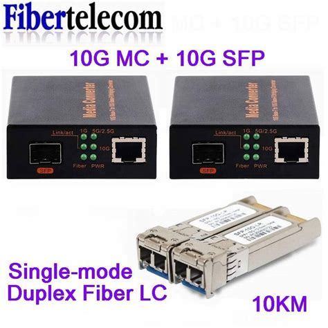 10g Enhanced Sfp Media Converter 10gbase T Ethernet Switch Rj45 To