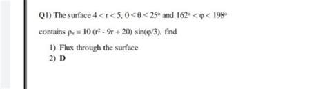 Solved QI The Surface 4 Chegg Com