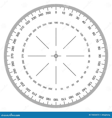 Protractor Vector 74654473