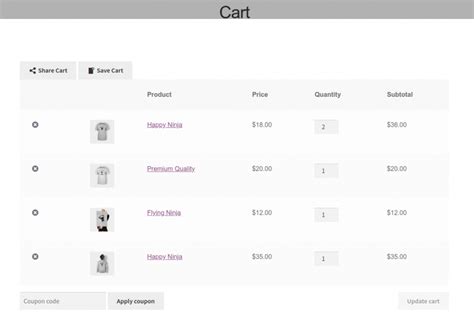Woocommerce Multi Cart Share Save And Share Cart Plugin