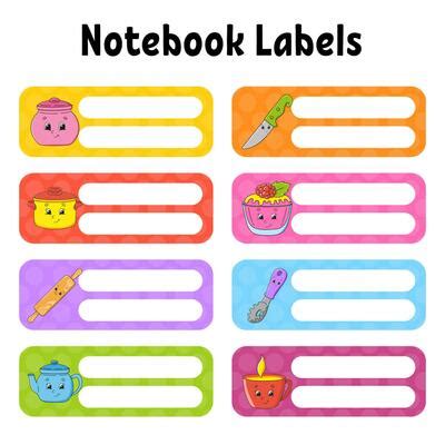 Notebook Label Vector Art Icons And Graphics For Free Download