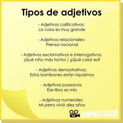 Descubre Cuántos Tipos De Adjetivos Hay ¡tabla Ejemplos Y Ejercicios