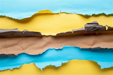 Vibrant Abstract Background With Torn Colorful Paper Layers Vivid Paper Texture Creative Colors
