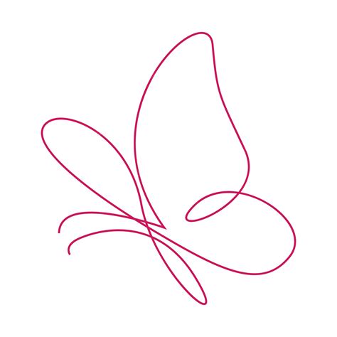 Premium Vector | Butterfly line art image design