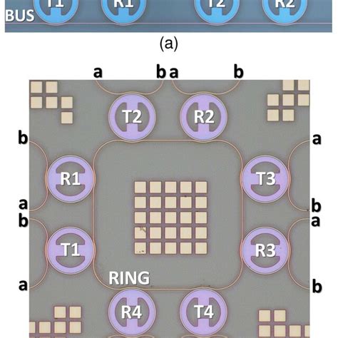 Photonic Integrated Circuits Implementing The NoCs A Bus NoC B