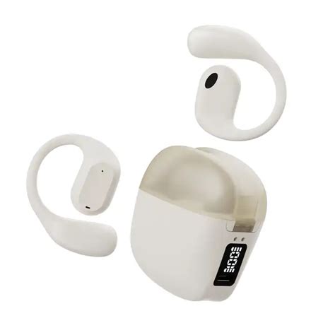 Boln B98 Ows Earphone Sport Earbuds Ear Hook Led Digital Display Long Battery Life Wireless Blue