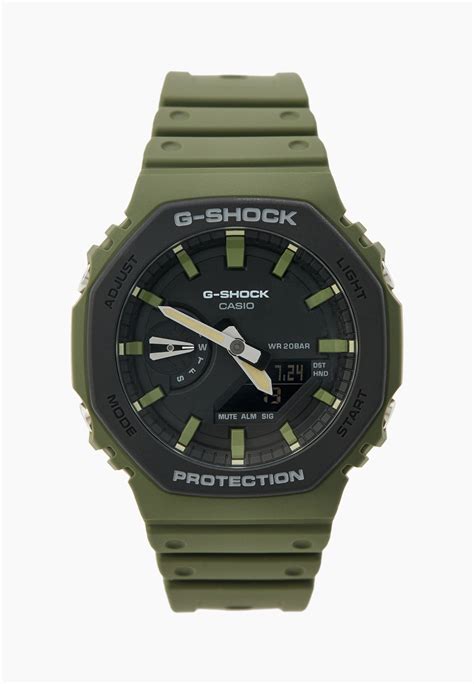 Часы Casio Ga 2110su 3a цвет хаки Rtladq560401 — купить в интернет магазине Lamoda