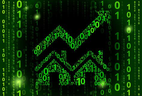 real estate market increase binary code vector pattern background stock