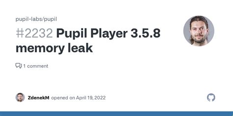 Pupil Player 358 Memory Leak · Issue 2232 · Pupil Labspupil · Github