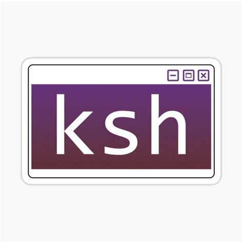 Ksh Window Retro Korn Shell Sticker By Typo N Quotes Redbubble