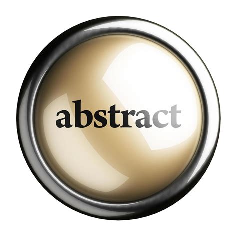 Abstract Word On Isolated Button Stock Photo At Vecteezy