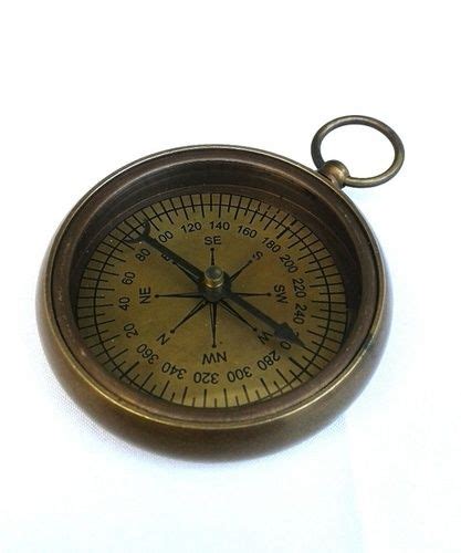 Round Antique Brass Flat Compass Nautical Compass At Best Price In Roorkee Saisurvey