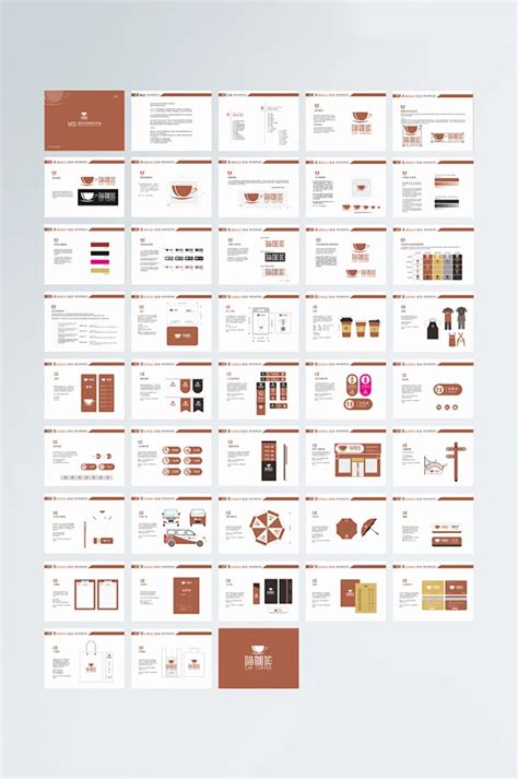 咖啡馆vi手册导视识别系统设计 花瓣网