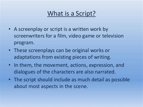 The Importance Of Scripting
