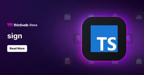 sign typescript sdk