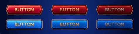 Game Ui Button Vector Art Icons And Graphics For Free Download