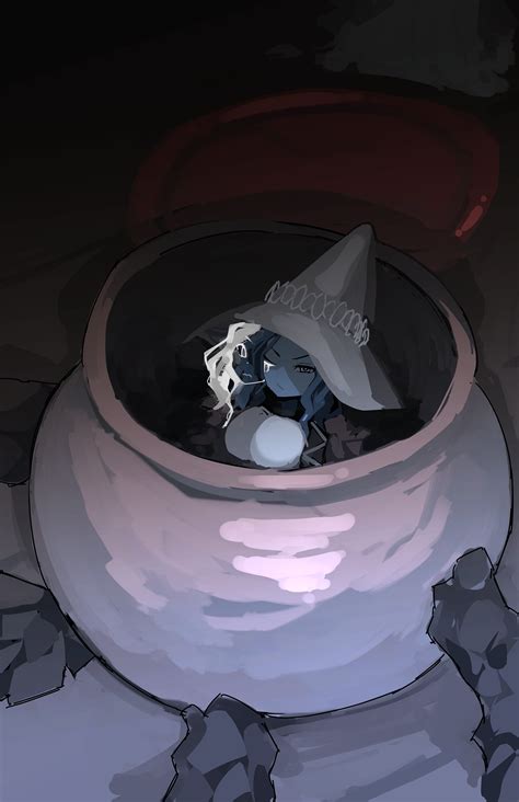 Ranni The Witch Miniature Ranni And Living Jar Elden Ring Drawn By