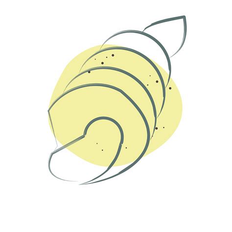 Icon Shell Related To Sea Symbol Color Spot Style Simple Design Editable Simple Illustration