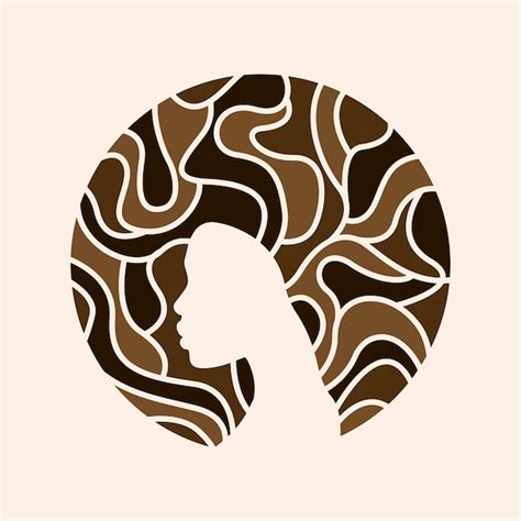 Premium Vector African American Woman With Afro Hair Style