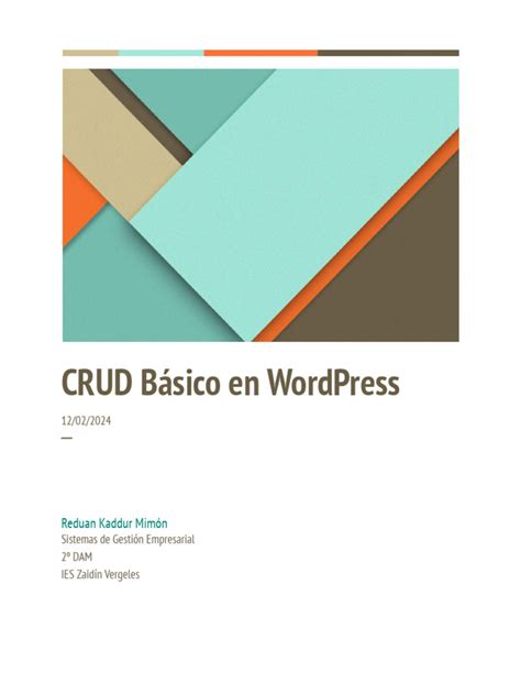Sge Plugin Crud Pdf Word Press Enchufe Informática