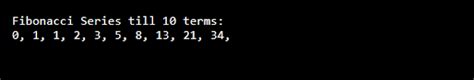 Java Program To Print Fibonacci Series