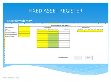 Fixed Asset Roll Forward Excel Template [ ] New Concept
