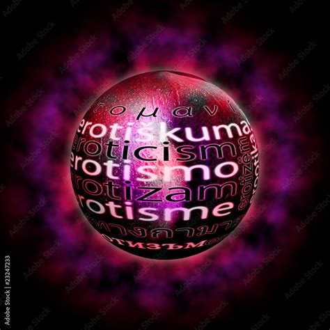 Erotic Universe Kugel Closeup Stock Illustration Adobe Stock