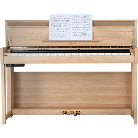 Classic Cantabile Up 1 La Upright E Piano Eiche Hell Deluxe Set