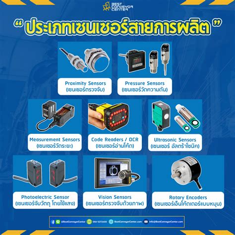 ประเภทเซนเซอร์ในสายการผลิต Best Conveyor Center