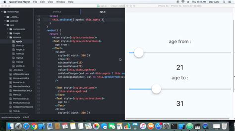 React Native Slider Component Demo YouTube