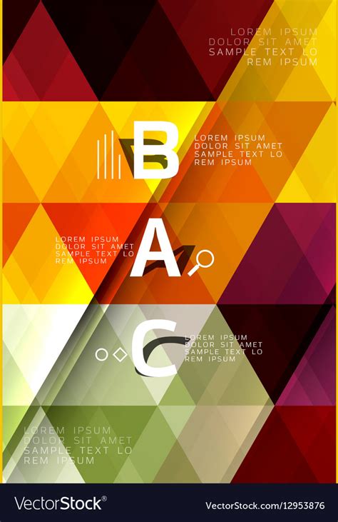 Triangle Polygonal Abstract Background Royalty Free Vector