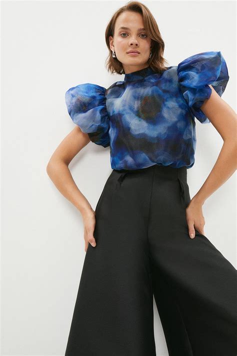 Coast High Neck Puff Sleeve Bodysuit Debenhams
