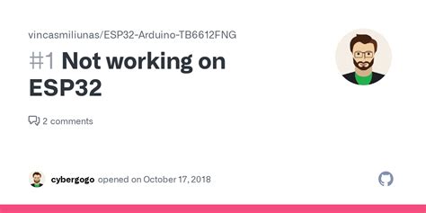 Not Working On ESP32 Issue 1 Vincasmiliunas ESP32 Arduino TB6612FNG GitHub