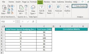 Correlation Matrix In Excel Example Calculation How To Create
