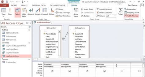 Querying A Database In Access 2013 Lecturio