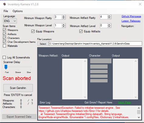 [bug] failed to initialize tesseract engine · issue 366 · andrewthe13th inventory kamera · github