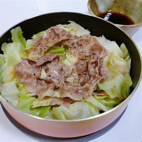 キャベツと豚肉の酒蒸し By 砺波市 【クックパッド】 簡単おいしいみんなのレシピが395万品