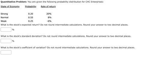 Solved Quantitative Problem You Are Given The Following Chegg Com